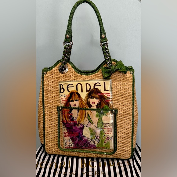 henri bendel | Bags | Henri Bendel Montauk Raffia Daily Bendel Girl ...